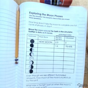 Moon Phase Doodle Notes Lesson Guide