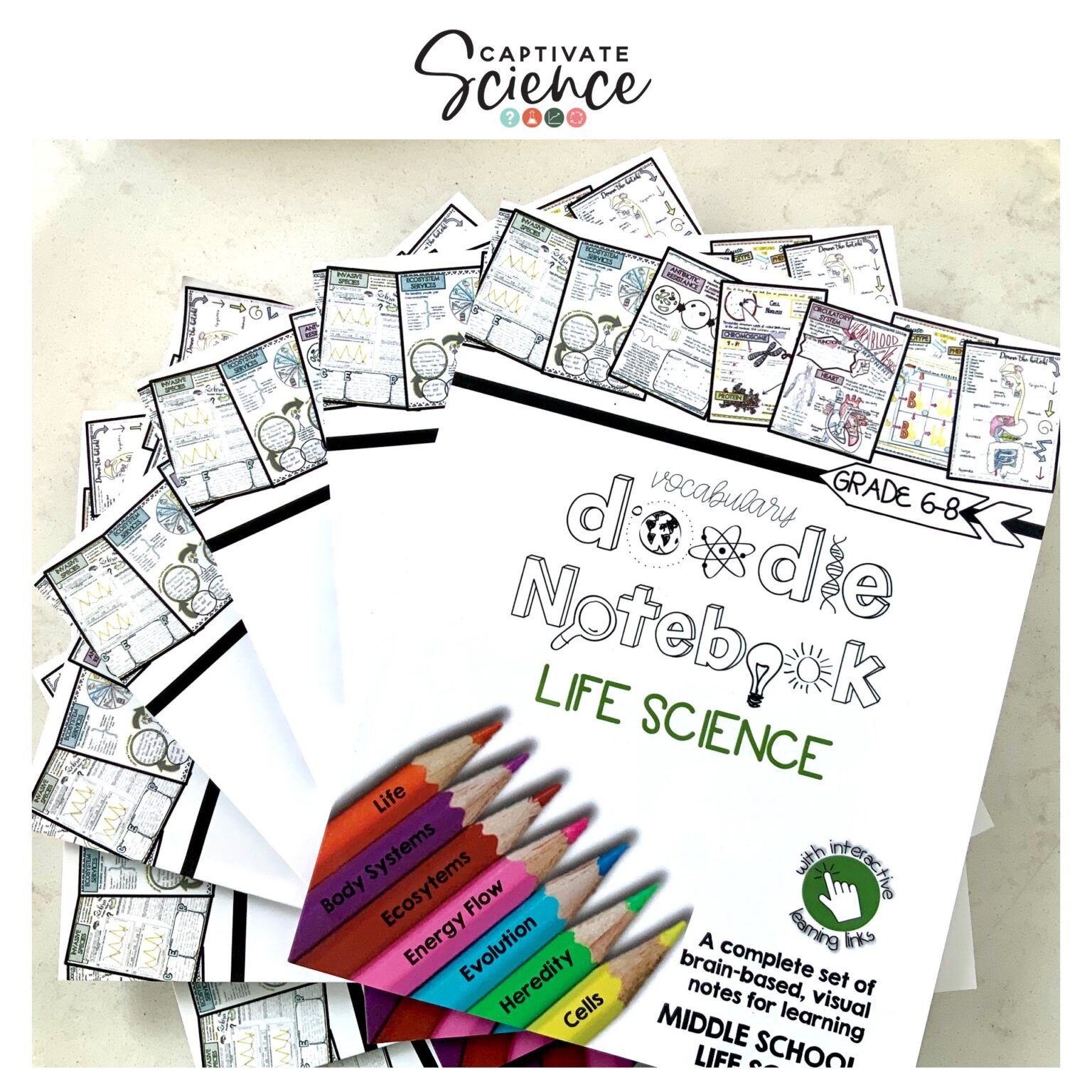 Life Science Doodle Workbook - Captivate Science